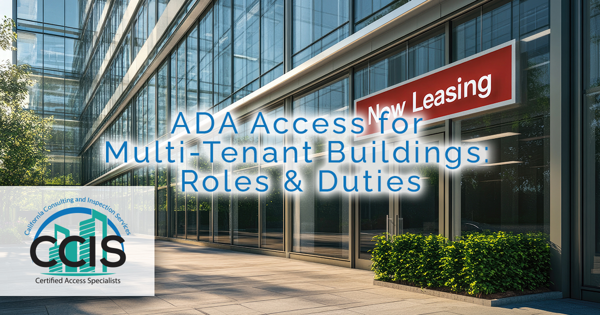 ADA Access for Multi-Tenant Buildings: Roles & Duties | CCIS
